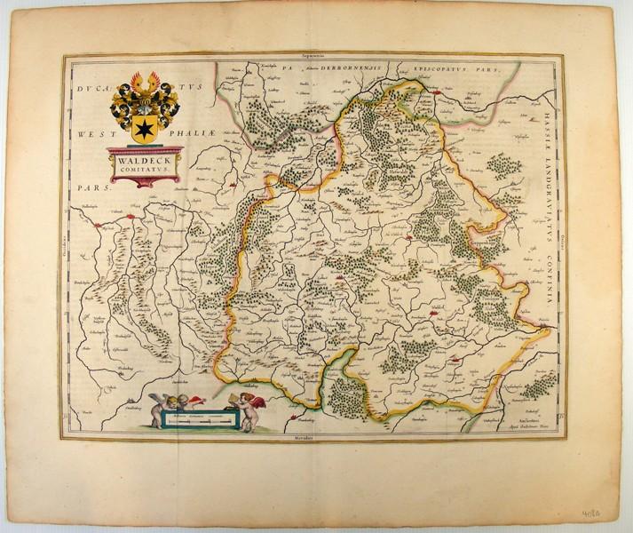 "Waldeck Comitatus". by Waldeck -: Map | Antiquariat Peter Fritzen