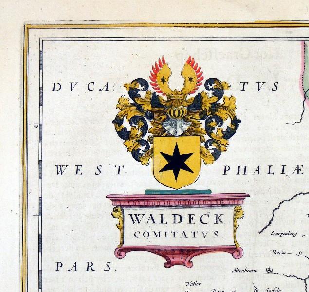 "Waldeck Comitatus". by Waldeck -: Map | Antiquariat Peter Fritzen