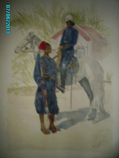 (AQUARELLE ORIGINALE,COLONIALISME)MILITAIRES by BENOIT: (1997) Art ...