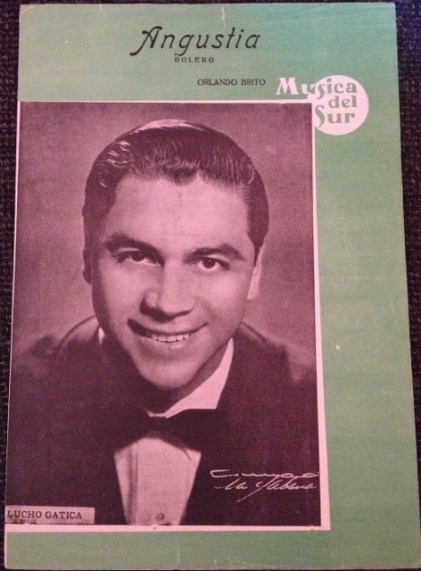 ANGUSTIA. BOLERO. by BRITO, Orlando.: (1956) | Libreria Lopez de Araujo
