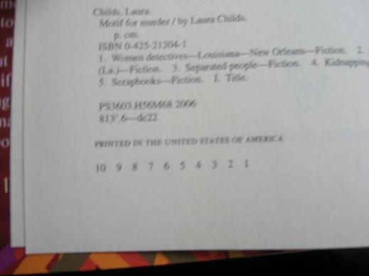 Motif for Murder by Childs, Laura: Fine Hardcover (2006) 1st Edition ...