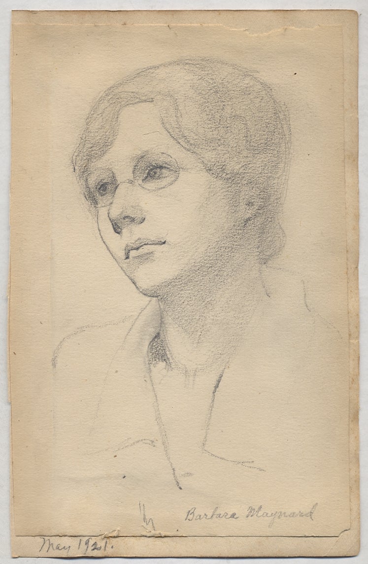 Original Pencil Drawing by MAYNARD, Barbara: Near Fine Unbound Signed ...