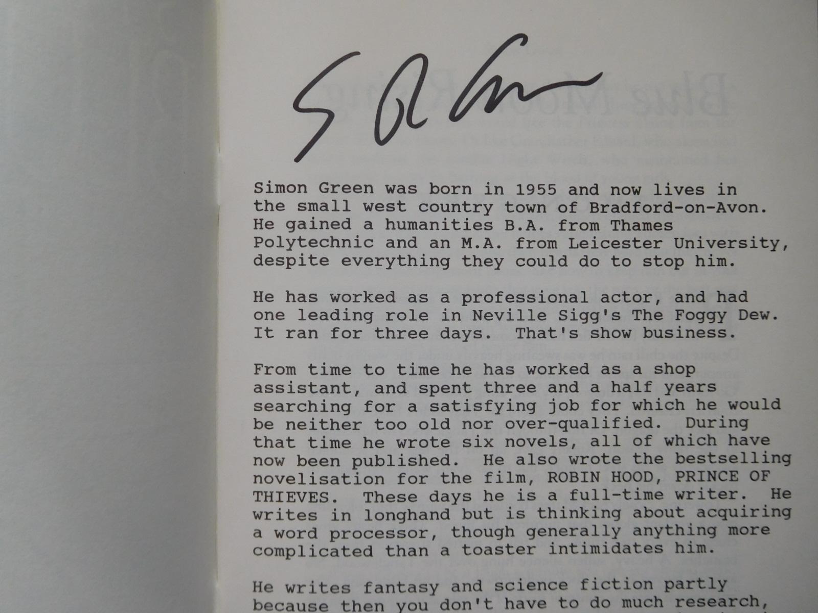 BLUE MOON RISING & BLOOD AND HONOUR (Pristine Signed Sampler) by Green ...