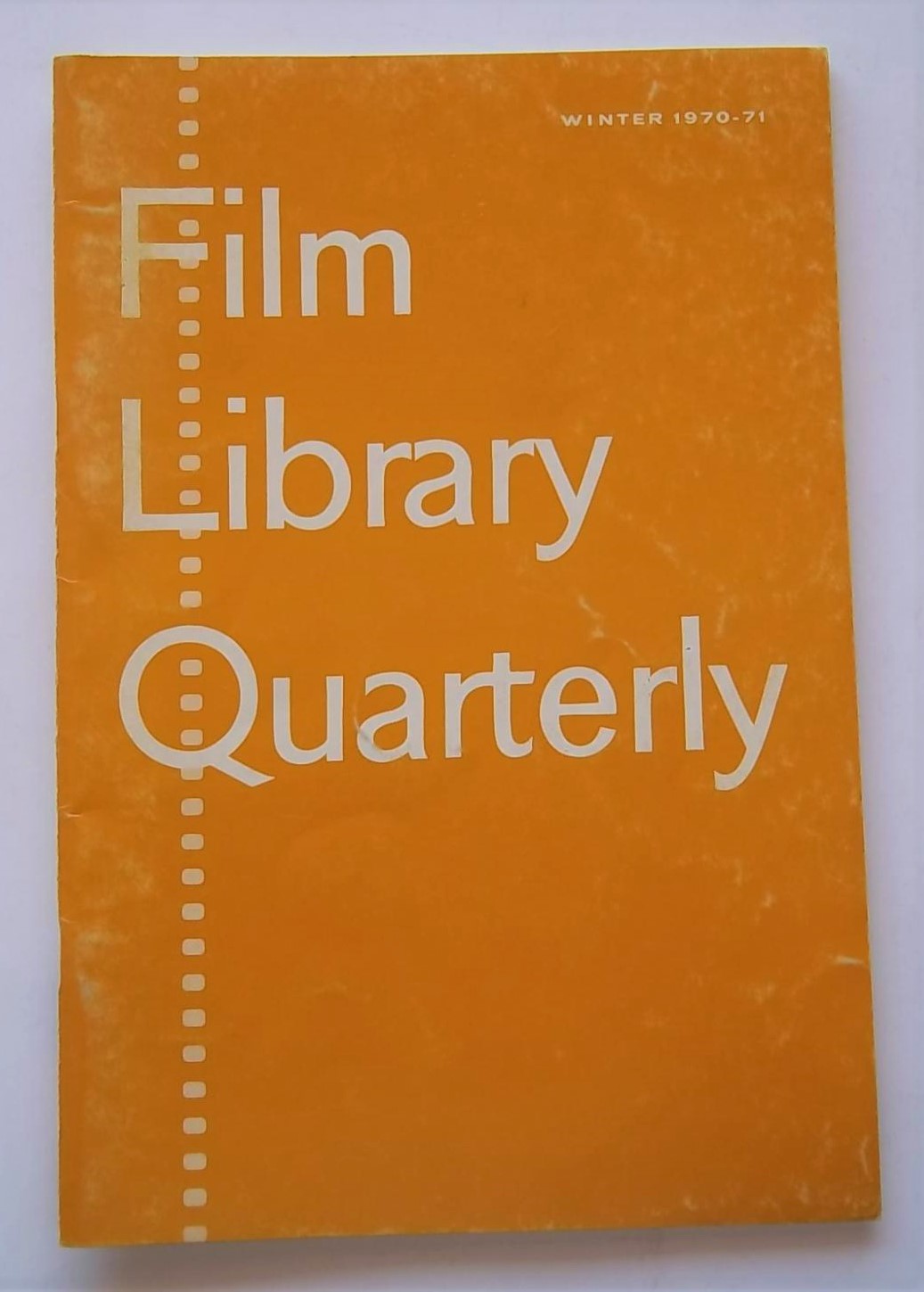 Film Library Quarterly Winter 1970-1971 (Vol. 4 #1) (Magazine) by Film ...