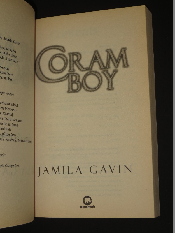 Coram Boy [SIGNED] by Jamila Gavin: Near Fine Paperback. Printed pages ...