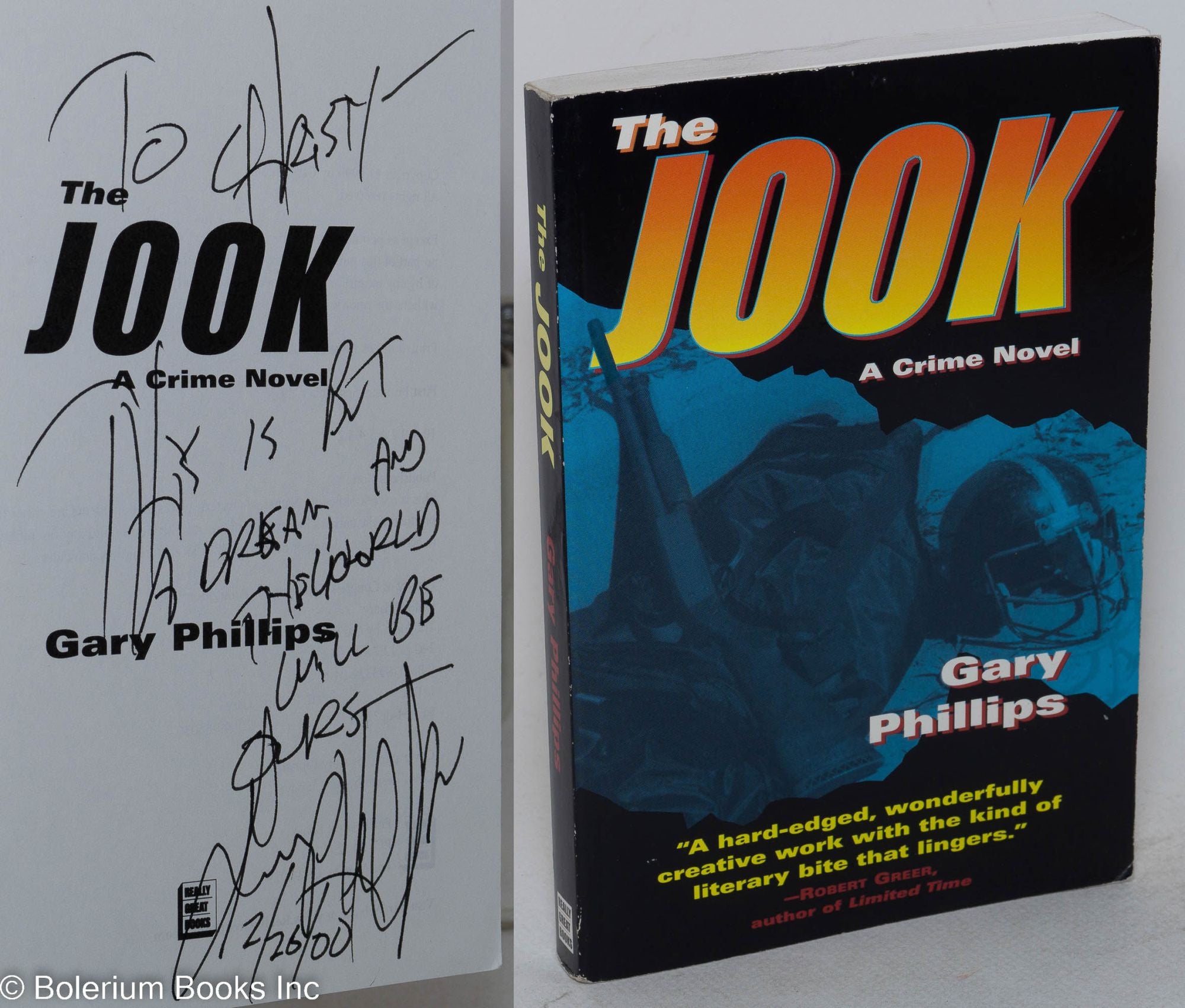 The jook; a crime novel par Phillips, Gary: Paperback (1999) Signed by ...