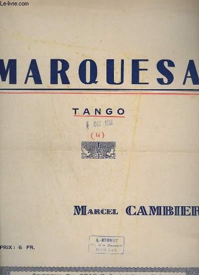 MARQUESA - TANGO. by CAMBIER MARCEL: Sheet Music | Le-Livre