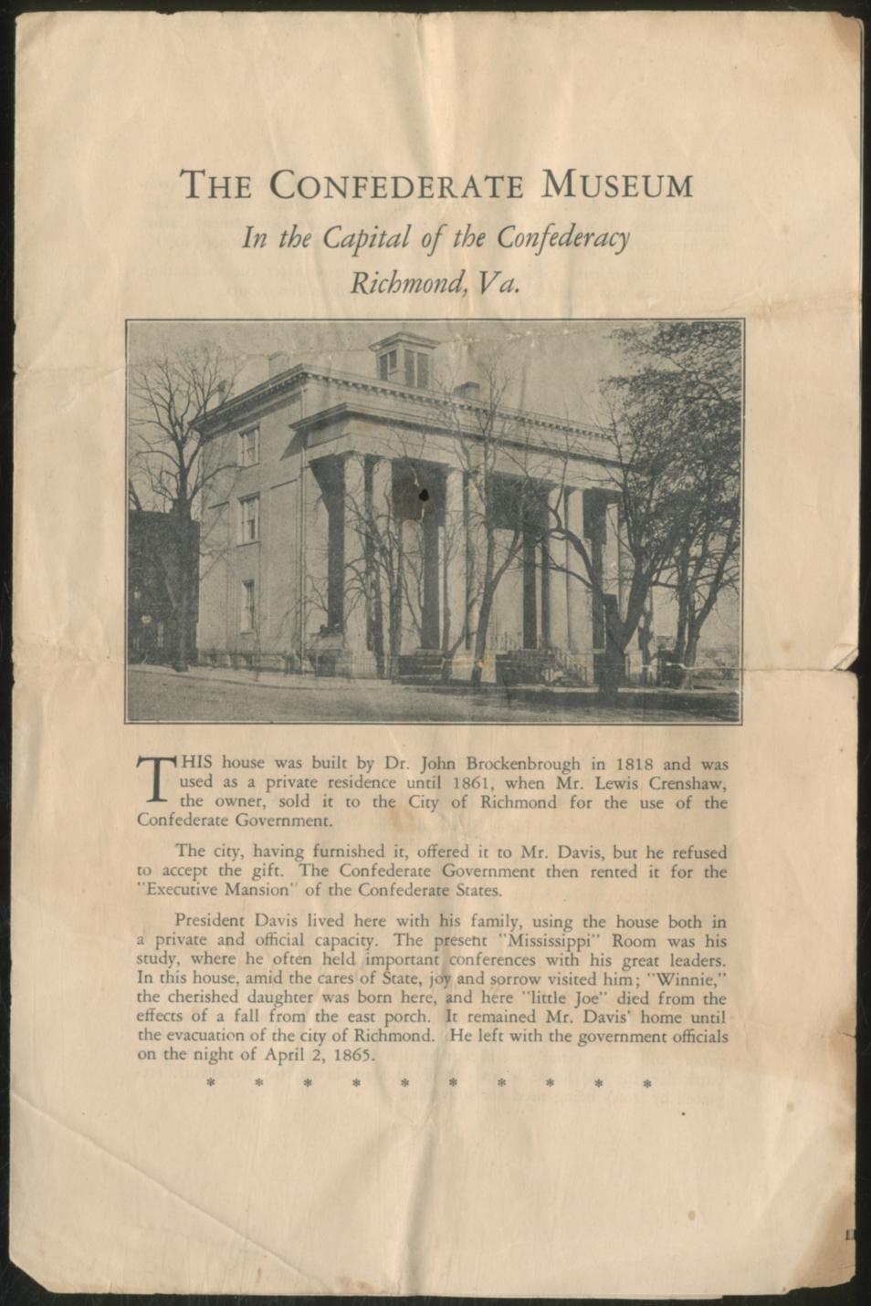 The Confederate Museum: In the Capital of the Confederacy: Good Unbound ...