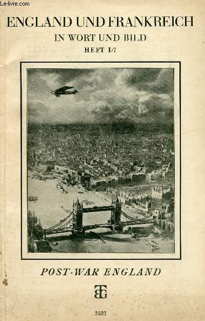 POST-WAR ENGLAND von PEDLER FREDERICK J.: bon Couverture rigide (1935 ...