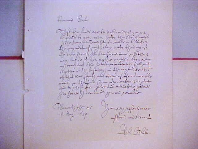 Facsimile Autograph Letter Signed to the Commissioners of the Admiralty ...