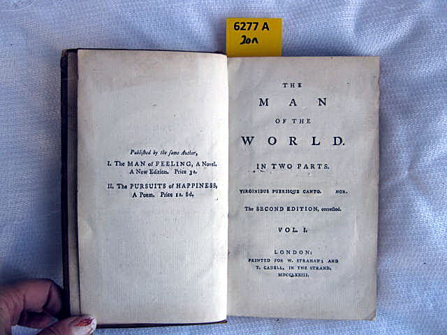 The Man of the World - volume 1 von Mackenzie, Henry.: (1773) | Augusta ...