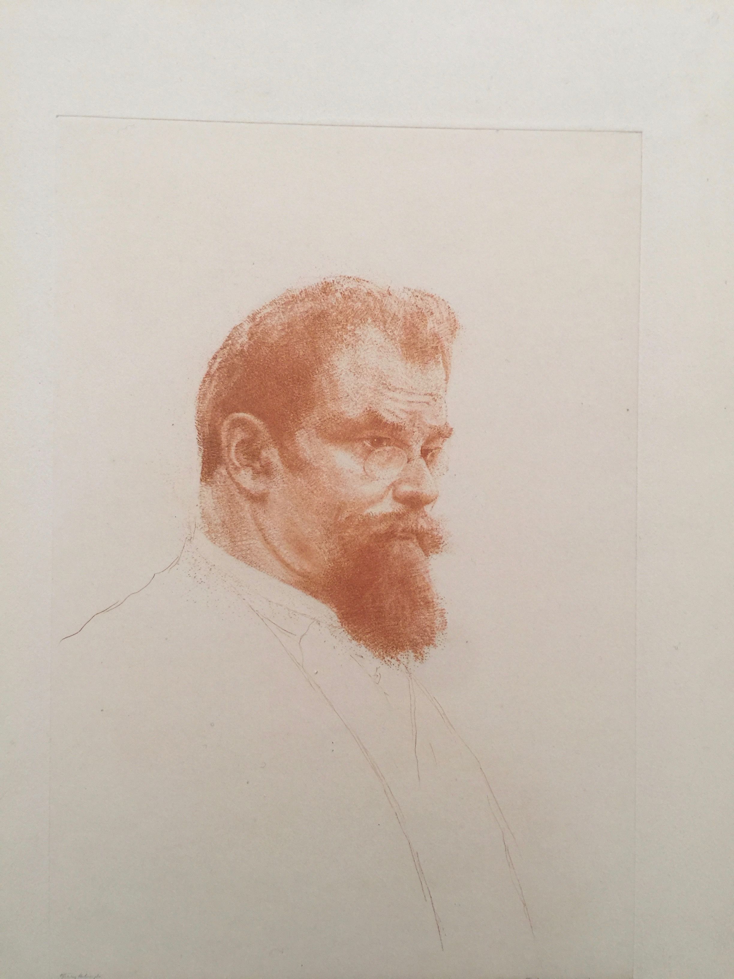 DER MALER UND BILDBAUER MAX KLINGER, PORTRAIT OF MAX KLINGER (AT AGE 45 ...