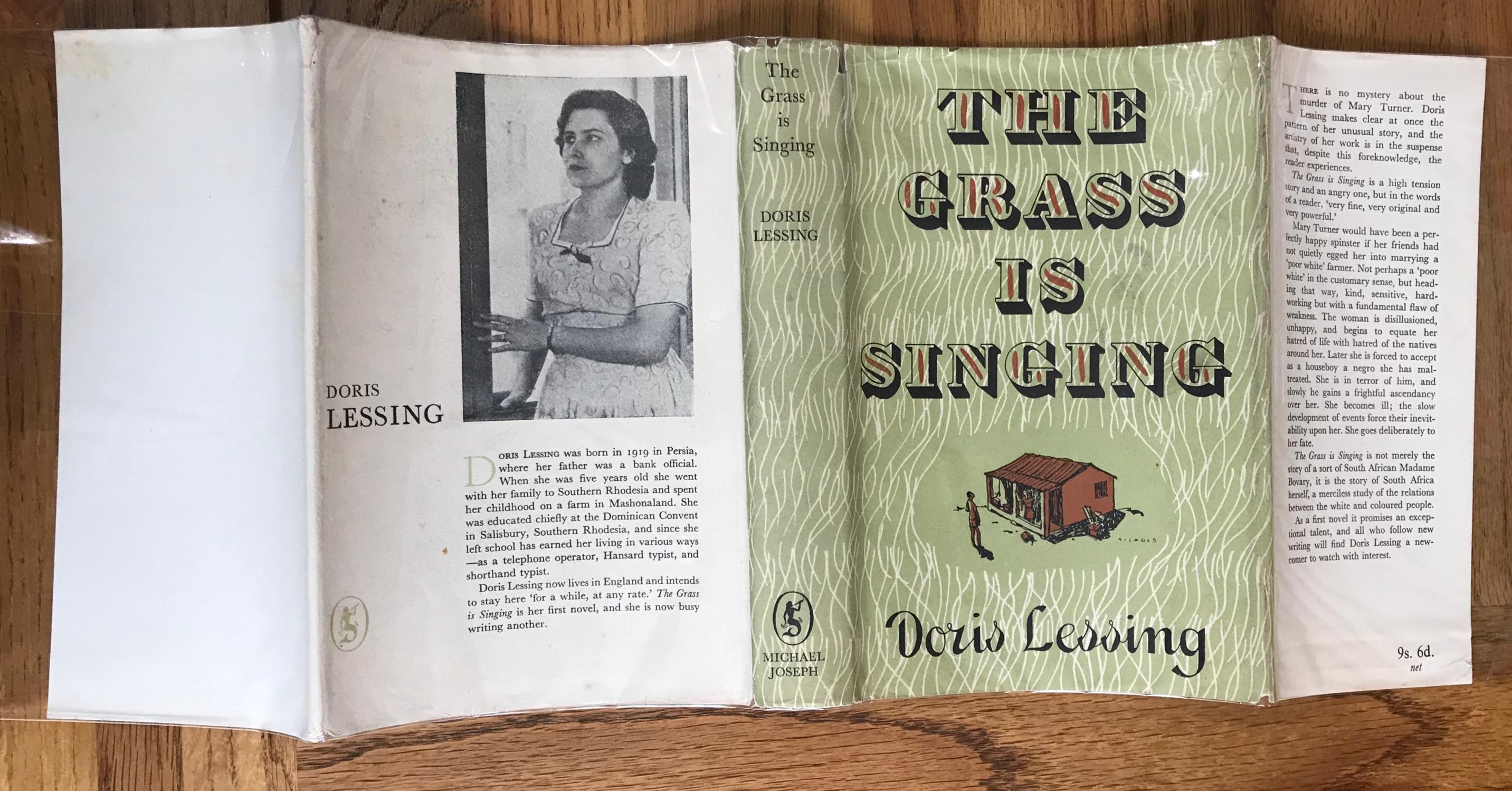 THE GRASS IS SINGING by LESSING DORIS: Hard Cover (1950) First Edition ...