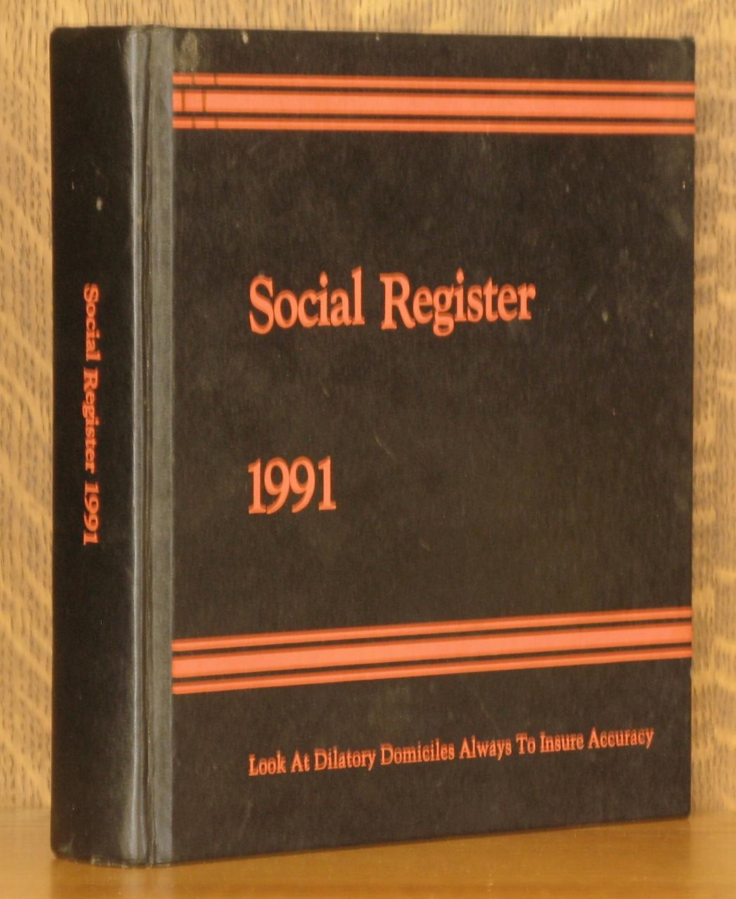 Social Register 1991 Vol. CV by Social Register Association: Very Good ...