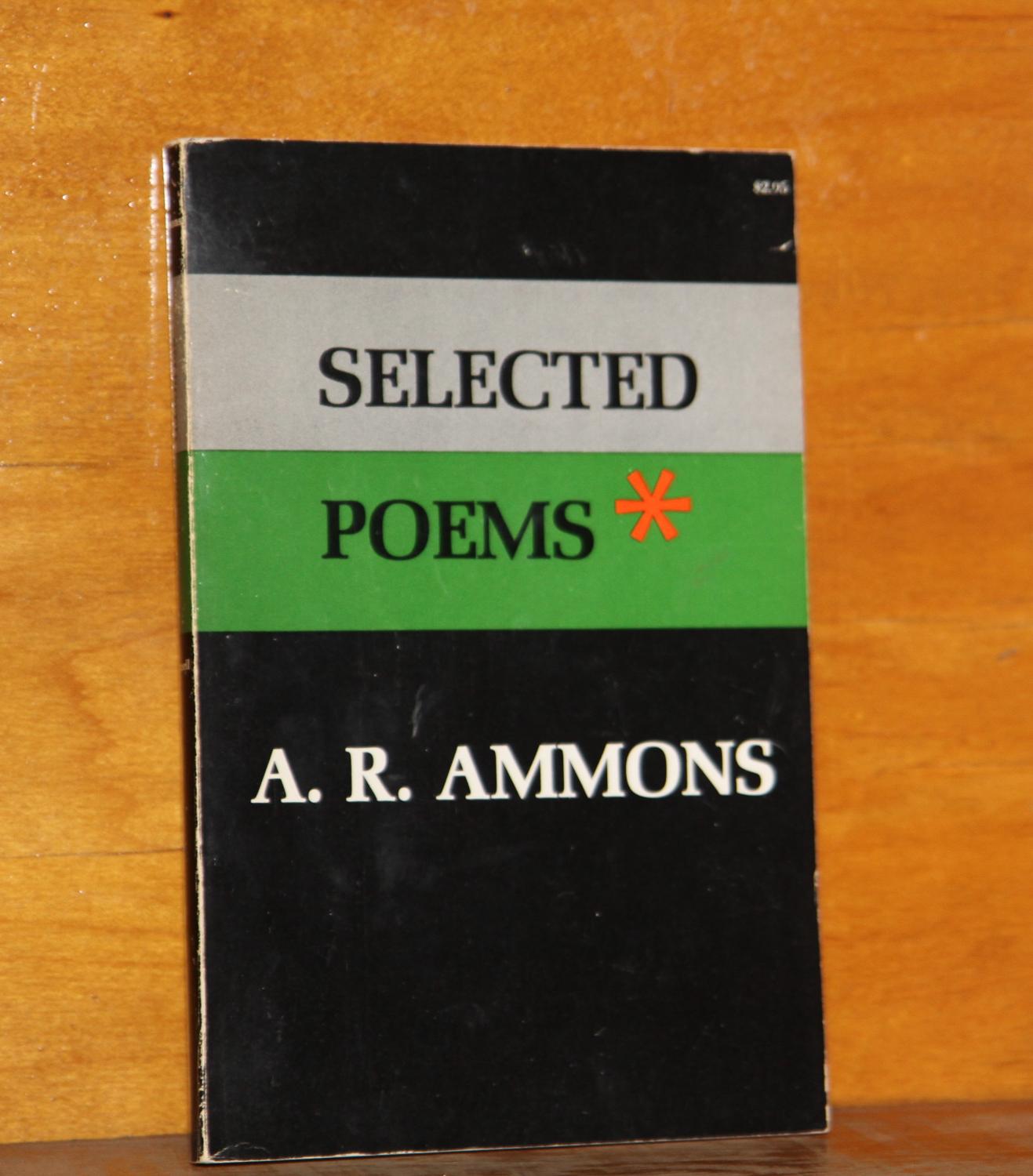 Selected Poems by Ammons, A. R.: Near Fine Soft cover (1968) 1st ...