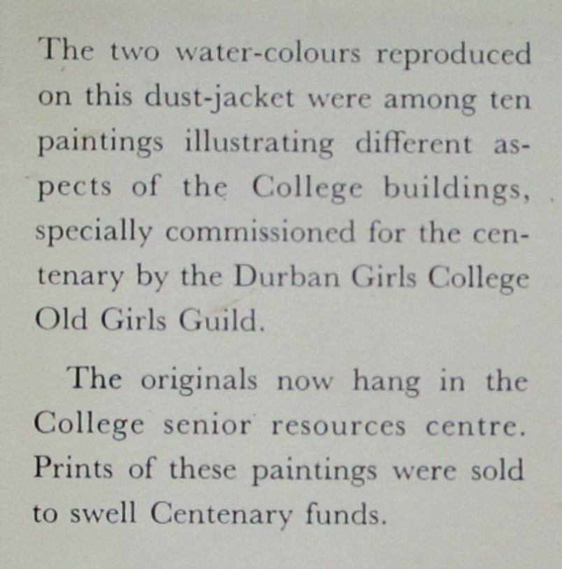 The Happy Ship; a History of Durban girls' College 1877-1977 by Wrinch ...