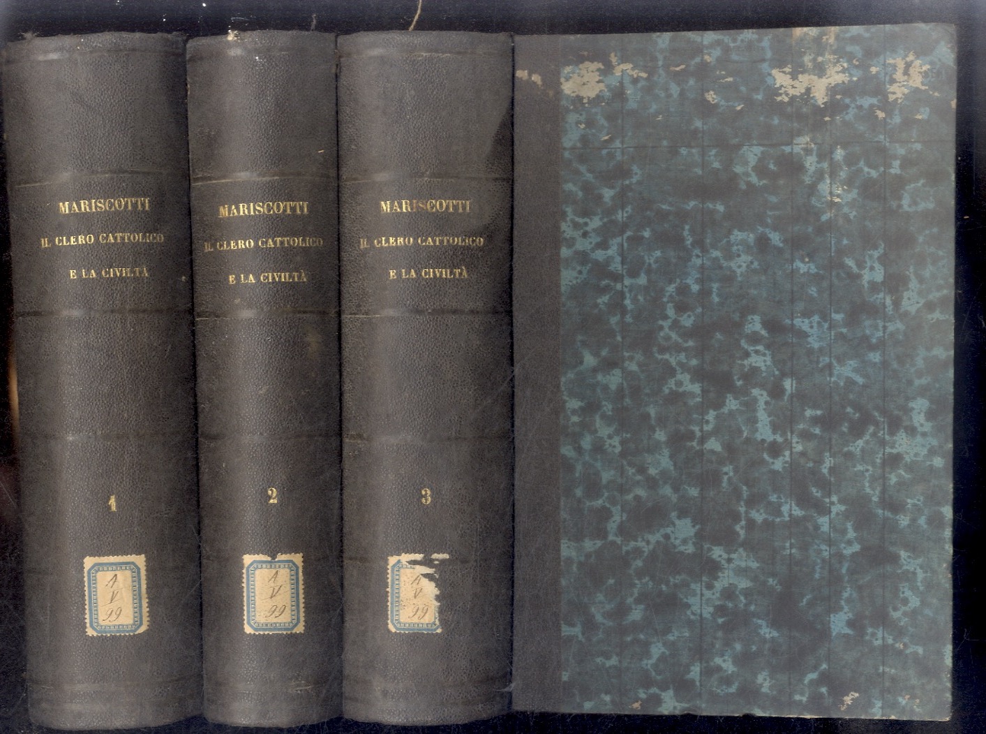 Il clero cattolico e la civiltà. Volume I [- volume III]. by MARISCOTTI ...