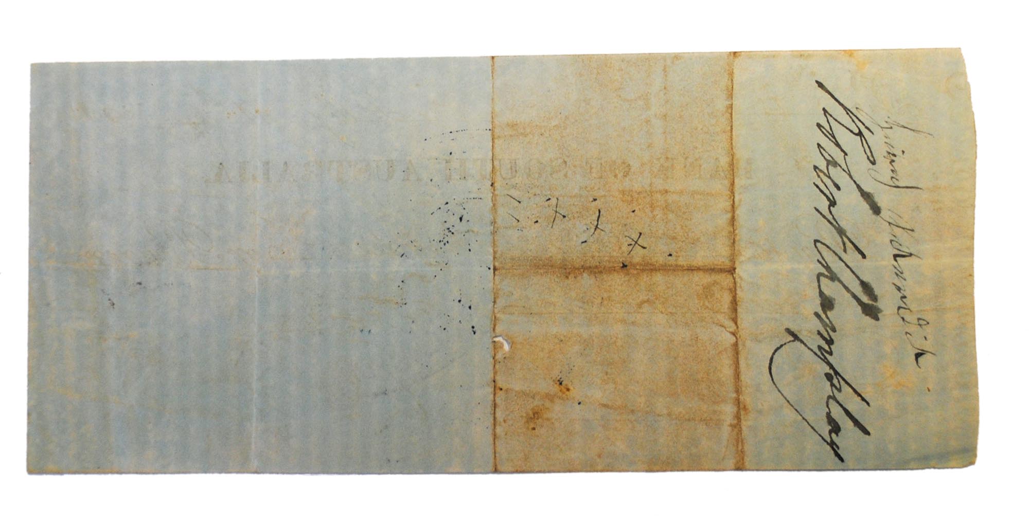 Two rare ephemeral items associated with the Bank of South Australia ...