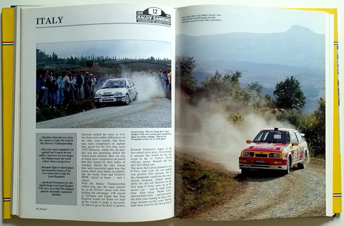 PIRELLI WORLD RALLYING 10 (1987-1988) HB by Martin Holmes: Very Good ...