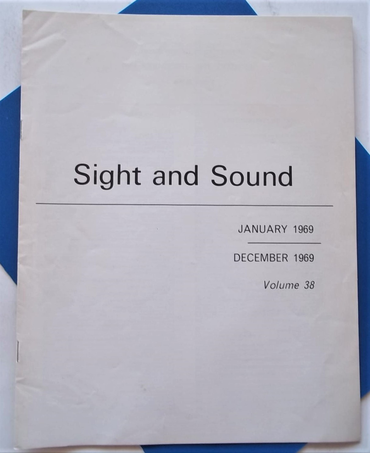 Sight and Sound INDEX (January 1969 - December 1969) The International ...