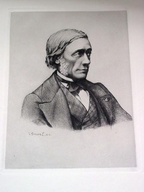 Gravure sur cuivre sur vélin de Rives par Georges Gorvel représentant ...