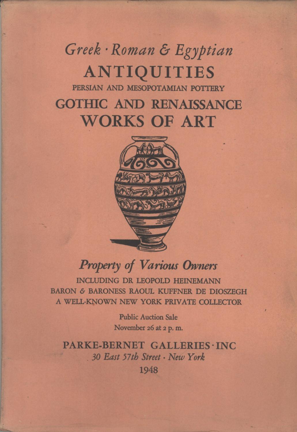 Greek, Roman & Egyptian Antiquities, Persian and Mesopotamian Pottery ...