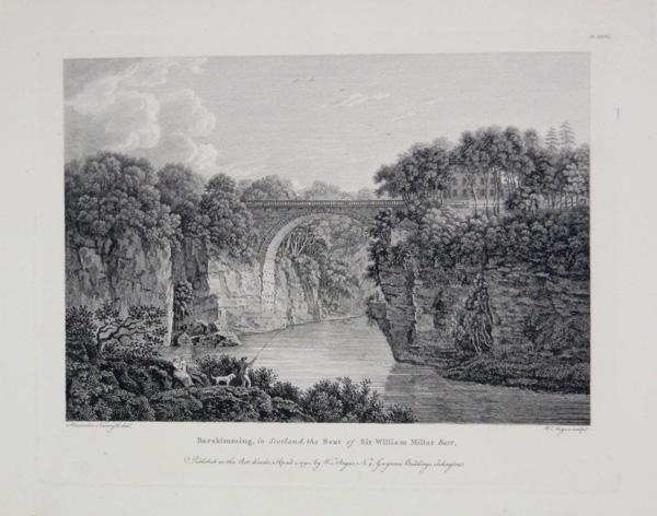 Original Antique Engraving Illustrating Barskimming in Scotland, the ...