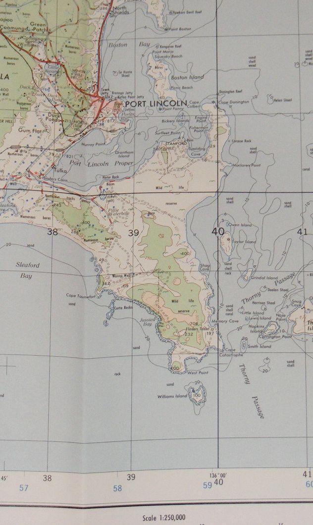 Lincoln, South Australia, Map Sheet SI 53-11 Edition 1 Series R 502 by ...