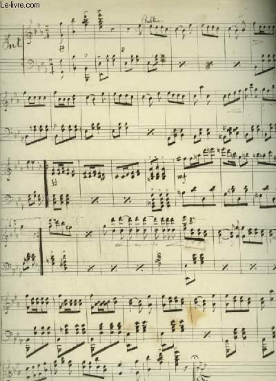 PARTITION MANUSCRITE : POLKA POUR PIANO. da LAFAGE A.: (1891) Spartito ...