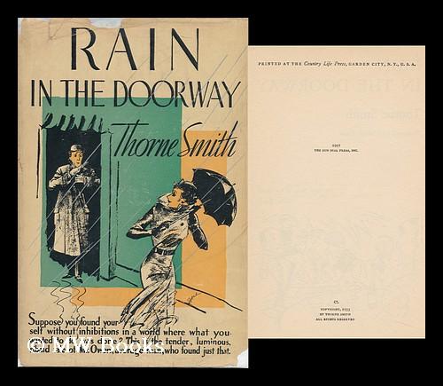 Rain in the Doorway by Smith, Thorne (1892-1934). Rose, Herbert (Illus ...