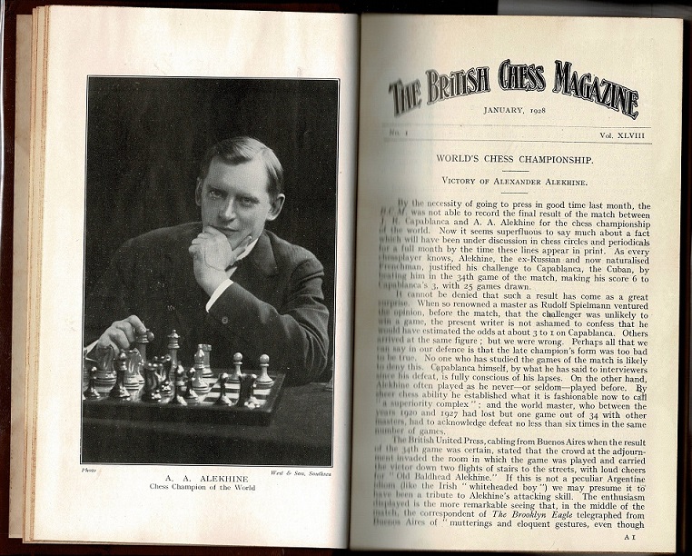 The British Chess Magazine Volume XLVIII (48) by Richard Clewin ...