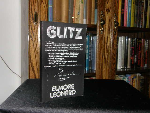 Glitz by Leonard, Elmore: Fine Soft cover (1985) 1st Edition, Signed by ...