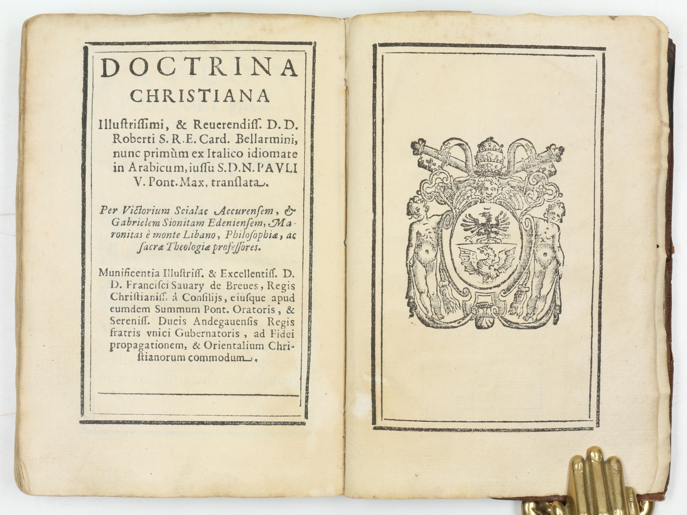 Doctrina christiana. Nunc primum ex Italico idiomate in Arabicum, iussu ...