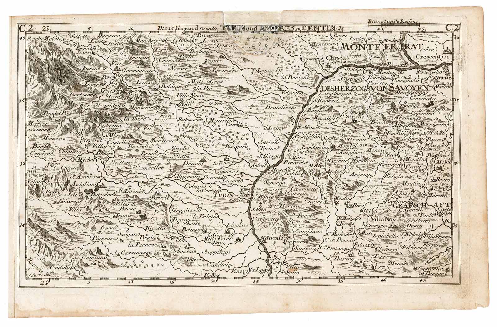 Die Gegend von Turin und Anderes Centin von Stridbeck Iohann Iunior dis ...