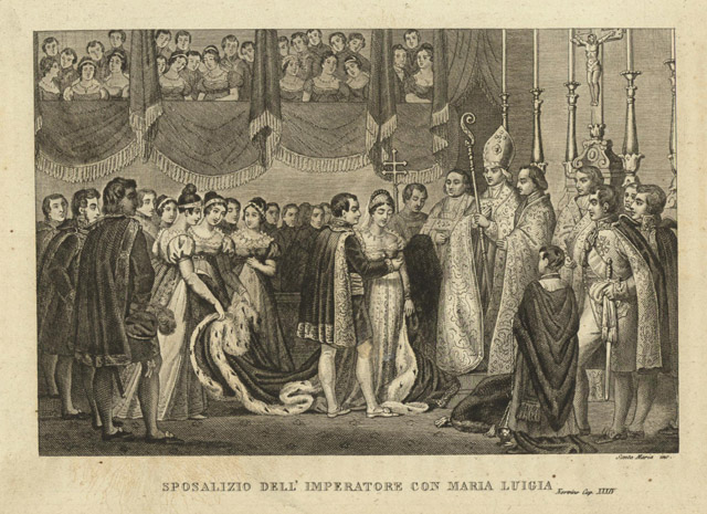 Sposalizio dell'Imperatore con Maria Luigia von De Norvins descr ...