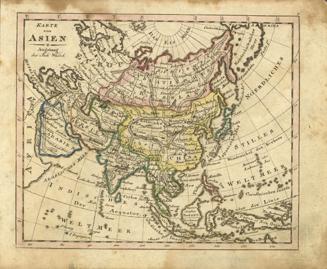 Karte von Asien by Walch Johannes edit.: (1812) | Sergio Trippini