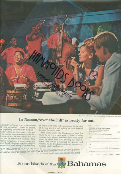 Advertisement for Bahamas Ministry of Tourism - "In Nassau, 'over the ...