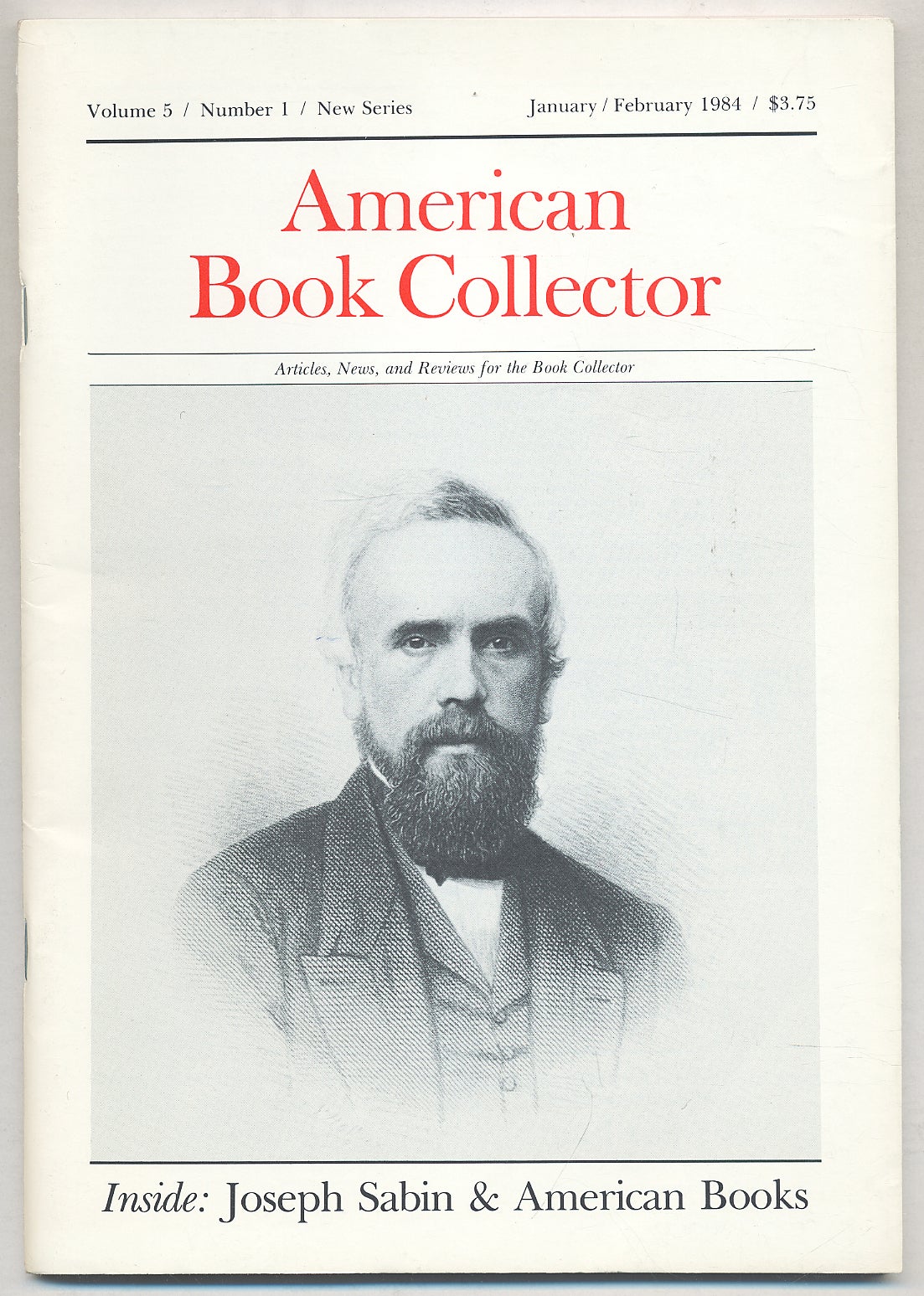 American Book Collector: Volume 5, Number 1, New Series, January ...