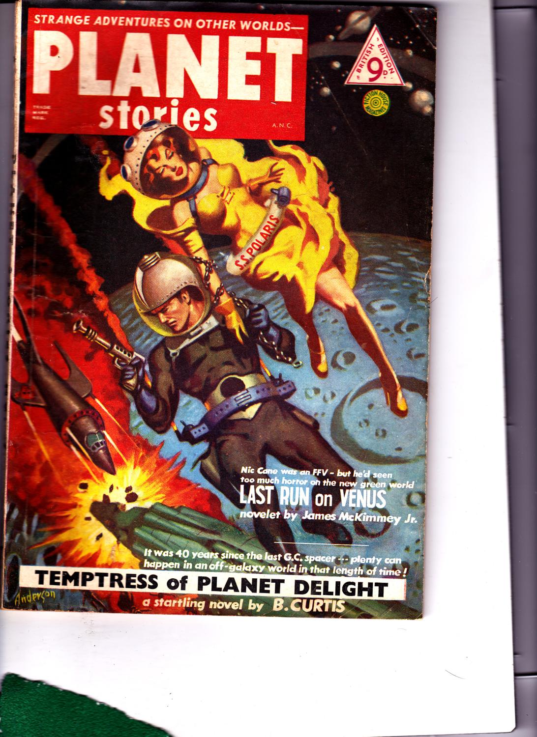 Planet Stories magazine. No. 7. Strange Adventures on Other Worlds ...