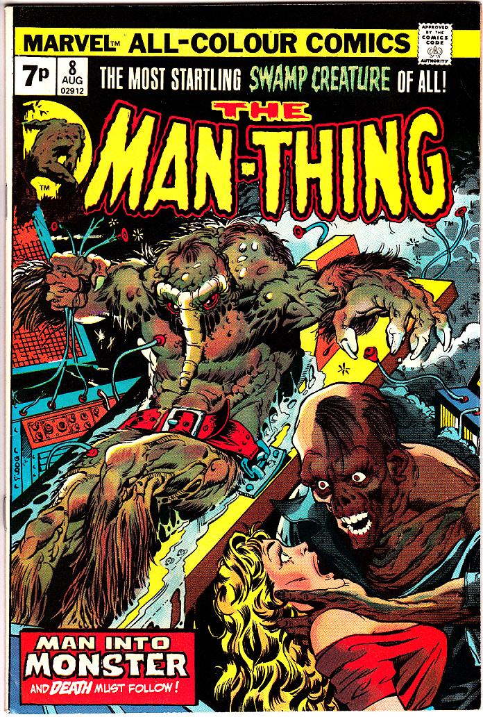 MAN-THING Vol 1 #8 Aug 1974 Comic by Writer: Steve Gerber. Artists ...