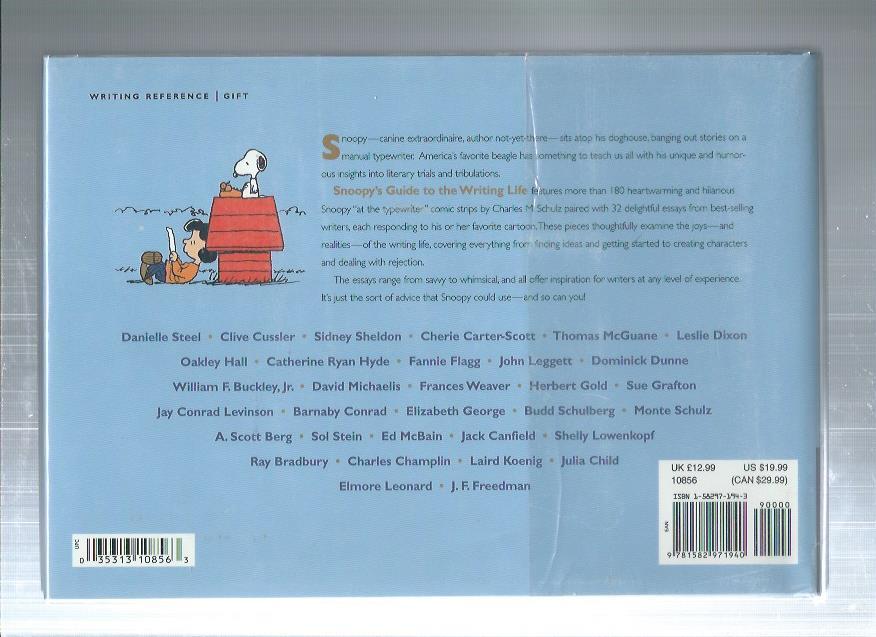 SNOOPY'S GUIDE TO THE WRITING LIFE by Schultz, Monte / GRAFTON, SUE ...