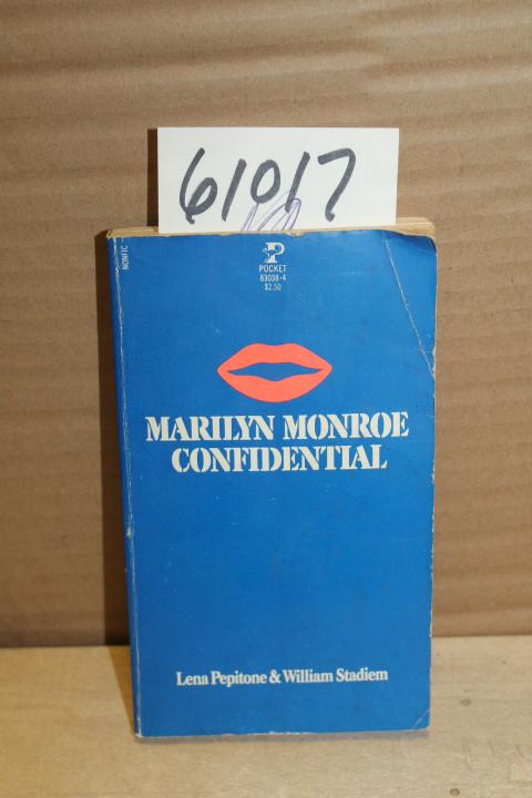 Marilyn Monroe Confidential by Pepitone, Lean & William Stadiem: GOOD ...