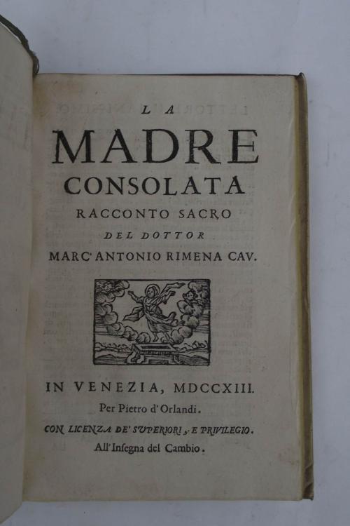 La Madre addolorata. Poemi sacri. Seconda impressione. von RIMENA ...