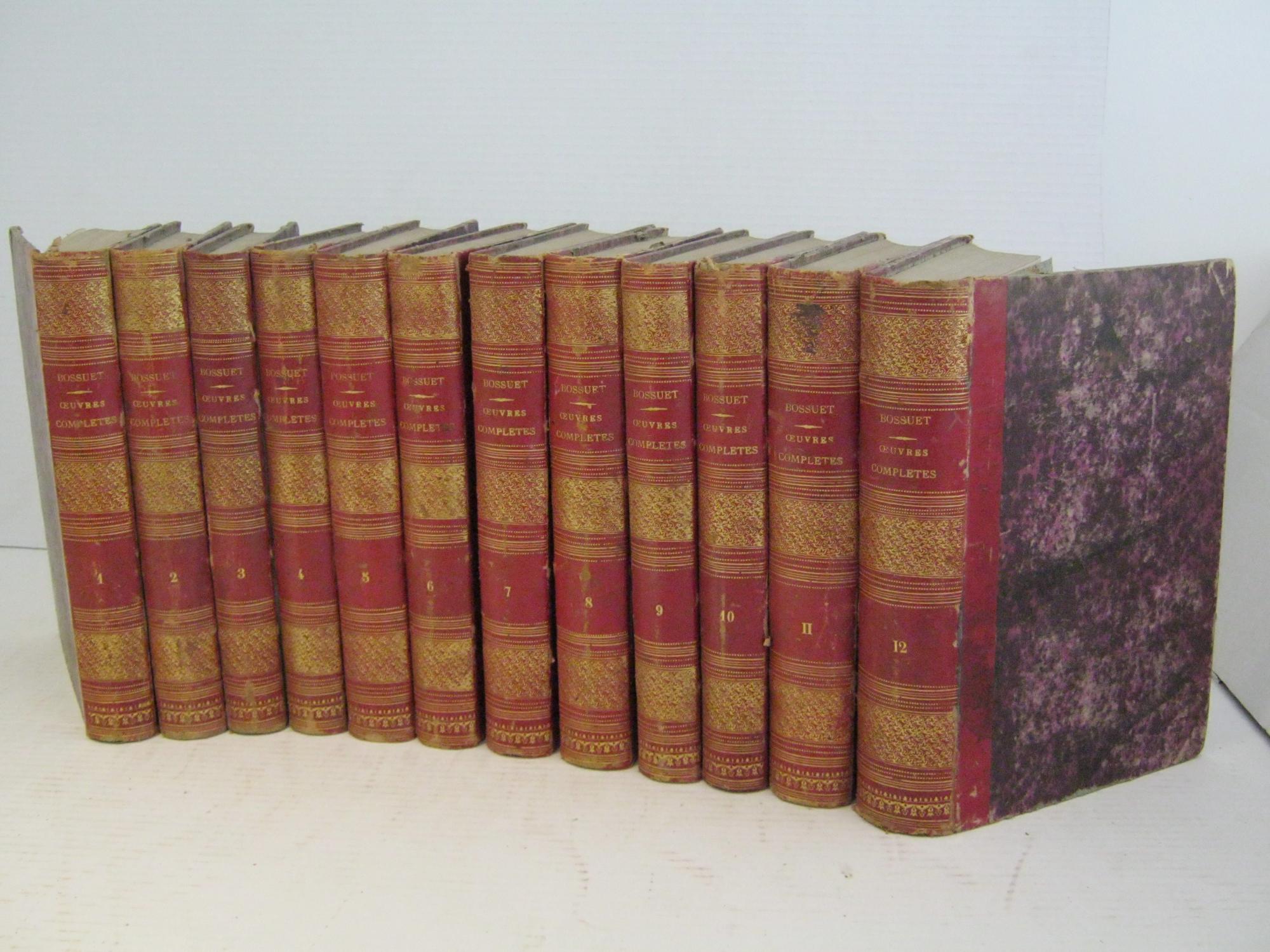 OEUVRES COMPLETES EN 12 VOLUMES : DU TOME 1 AU 12. by BOSSUET: bon ...