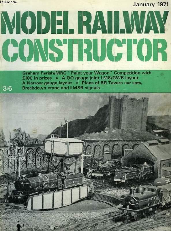 MODEL RAILWAY CONSTRUCTOR, VOL. 38, N° 441, JAN. 1971 by COLLECTIF: bon ...