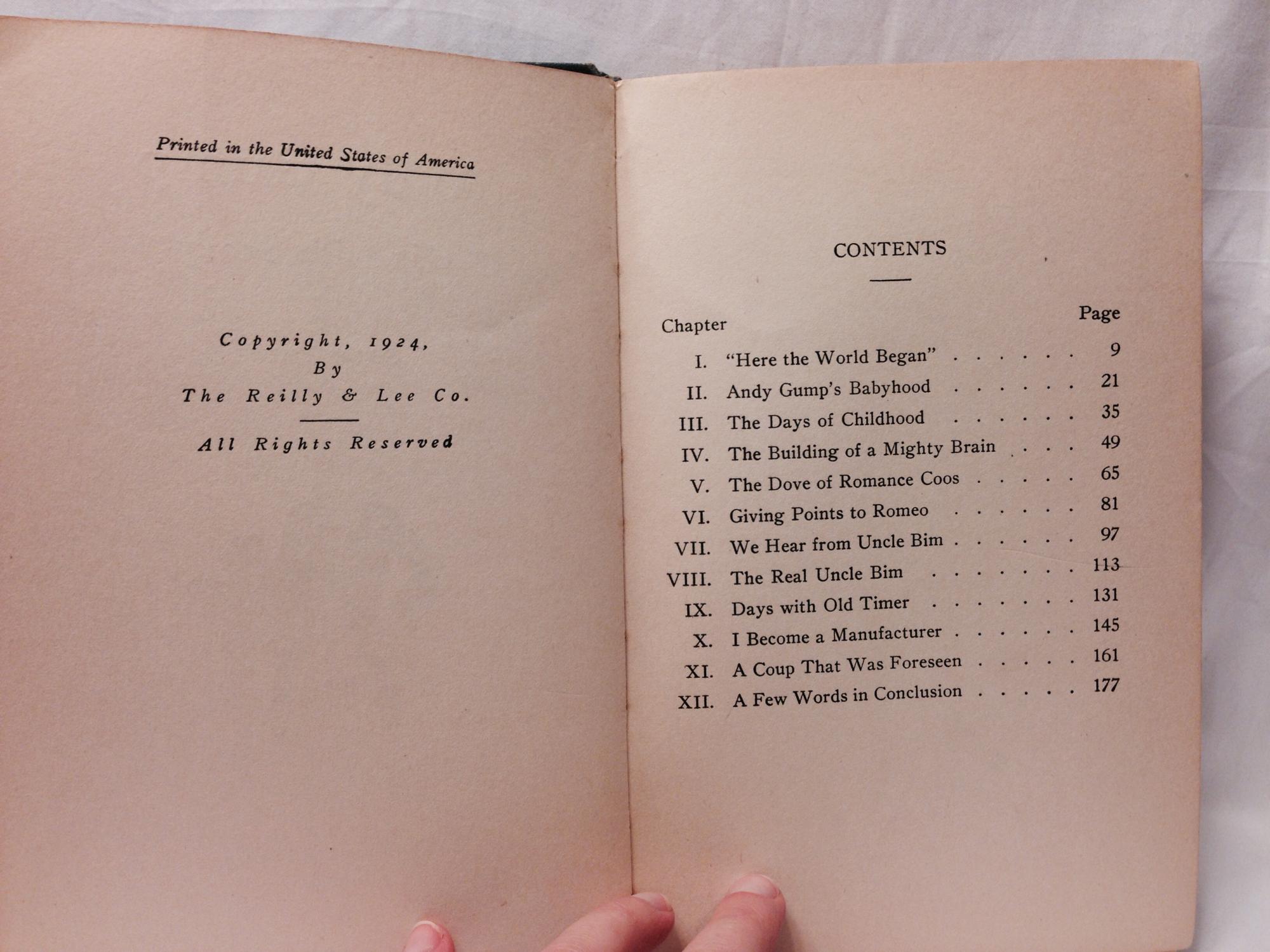 Andy Gump His Life Story by Sidney Smith: Good Hardcover (1924) First ...