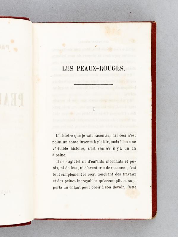 Les Peaux-Rouges. by DUPLESSIS, Paul: Bon rigide (1864) | Librairie du ...