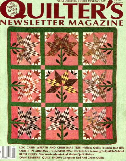 QUILTER'S NEWSLETTER MAGAZINE Issue 207 - December 1988 by Leman ...