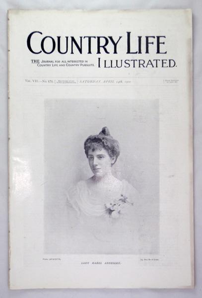 Original Issue of Country Life Magazine Dated April 14th 1900, with a ...