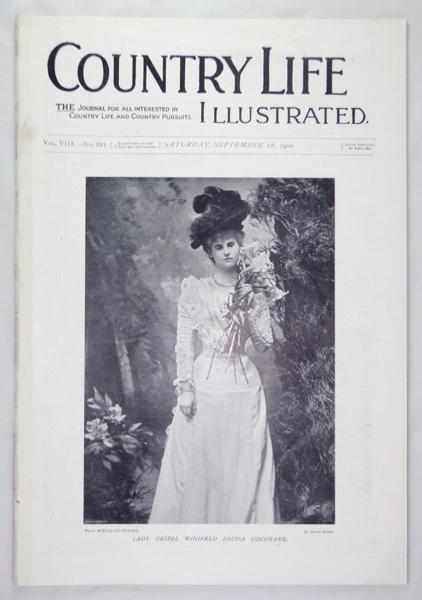 Original Issue of Country Life Magazine Dated September 1st 1900, with ...